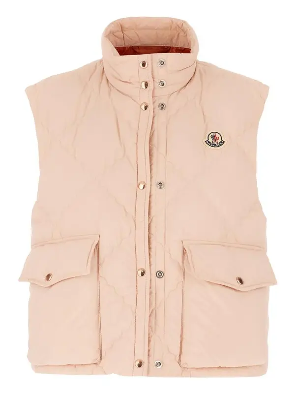 Moncler Quilted Stand Collar Vest - Multicolor