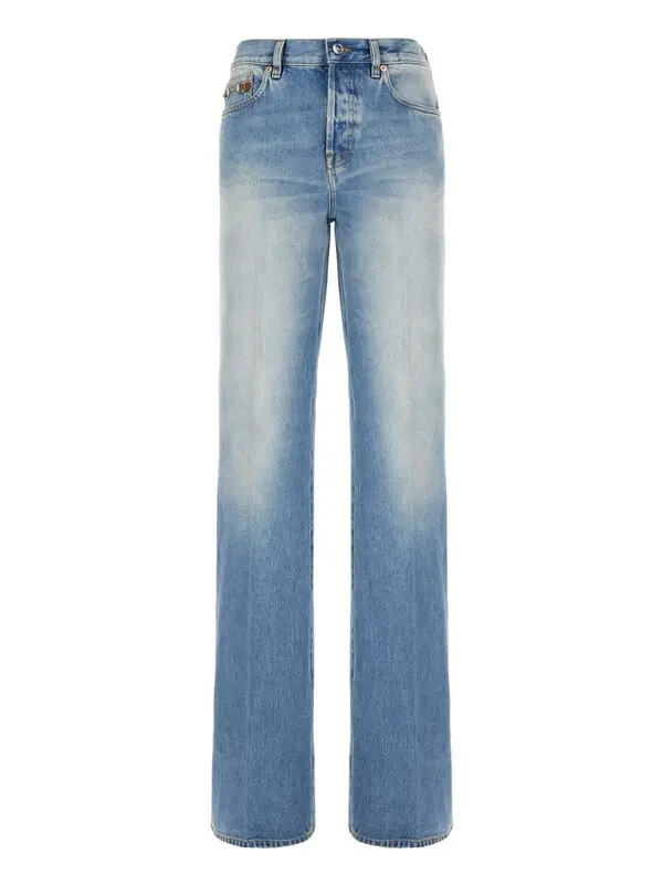 Gucci Straight Leg Jeans - Multicolor