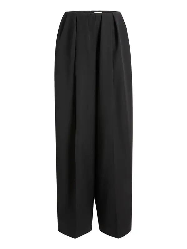 Khaite Kaia Wool Pants - Black