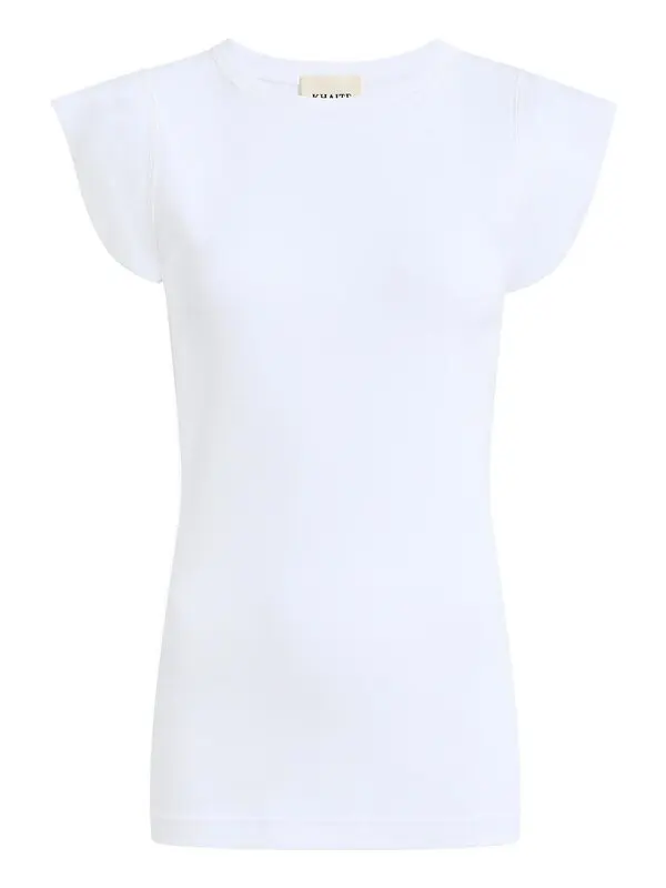 Khaite Angel Top In Japanese Cotton - Chalk