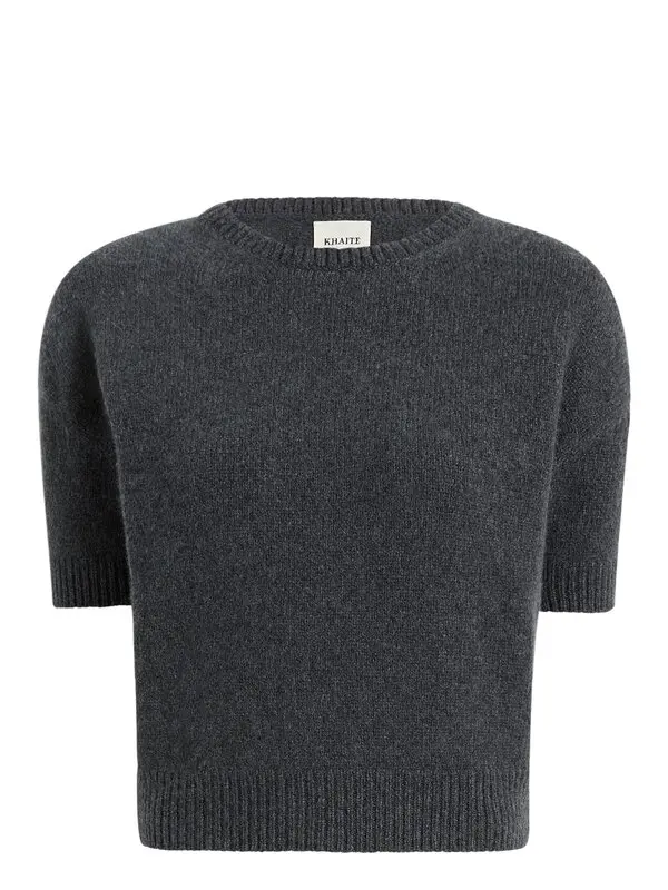 Khaite Cashmere Crewneck Sweater - Charcoal