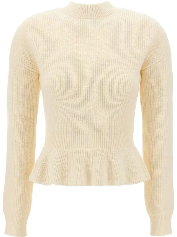 Chloé Ribbed Peplum Knitwear - Multicolor