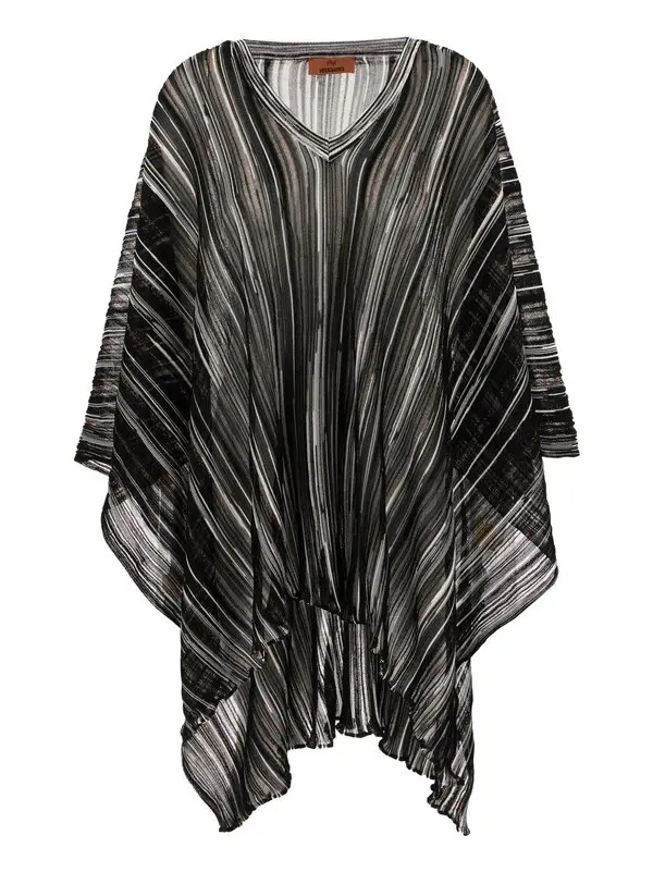 Missoni Striped Knitwear Poncho - Multicolor
