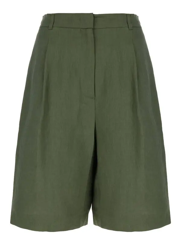 Max Mara Tailored Pleated Shorts - Multicolor