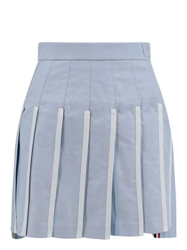 Thom Browne Pleated Skirt With Trim Detail - Multicolor