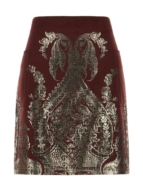 Etro Embroidered Skirt - Multicolor