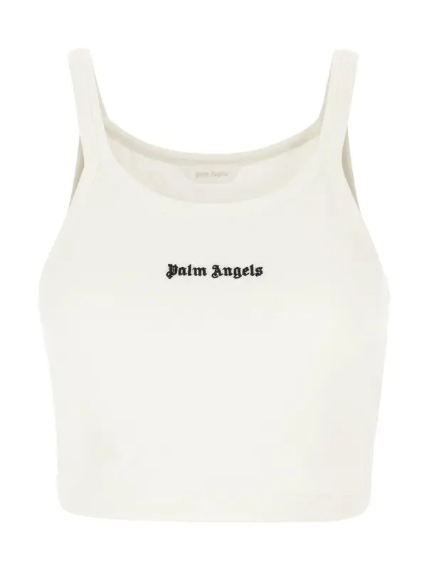 Palm Angels Logo Knit Tank Top - Multicolor