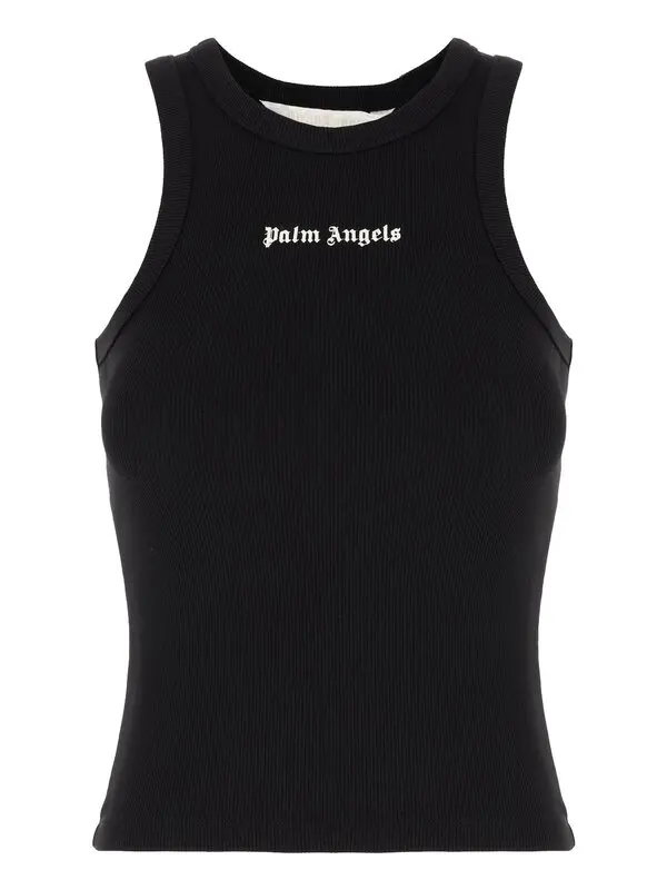 Palm Angels Ribbed Logo Tank Top - Multicolor