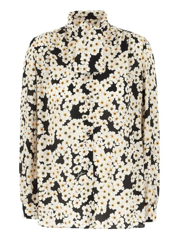 Valentino Garavani Floral Print Long Sleeve Shirt - Multicolor