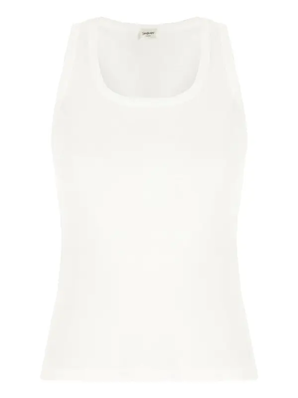 Saint Laurent Ribbed Tank Top - Multicolor