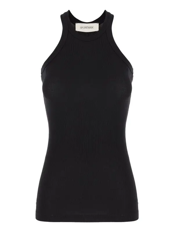 Sportmax Ribbed Halter Neck Tank Top - Multicolor