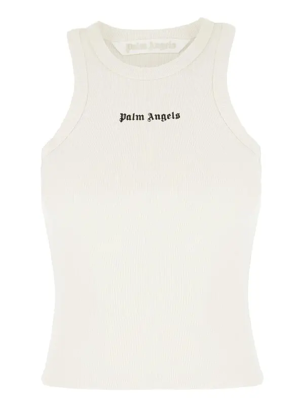 Palm Angels Ribbed Logo Tank - Multicolor