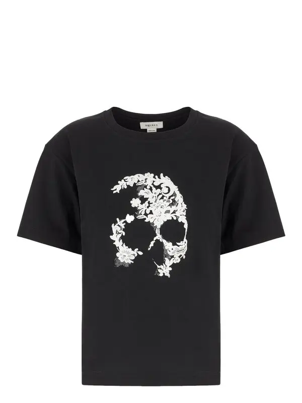 Alexander McQueen Floral Skull T-shirt - Multicolor