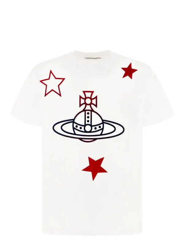 VIVIENNE WESTWOOD Orb And Star Print T-shirt - Multicolor
