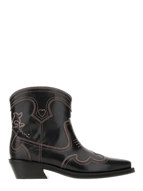 GANNI Ankle Boots - Multicolor