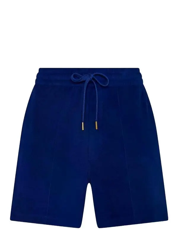 AMAN Terry Cloth Drawstring Shorts - Blue