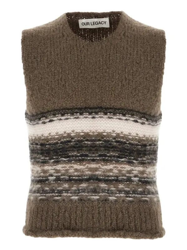 Our Legacy Striped Knit Vest - Multicolor