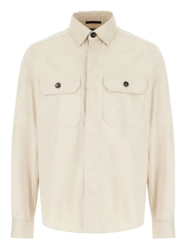 Zegna Jacket With Classic Collar And Button Details - Multicolor