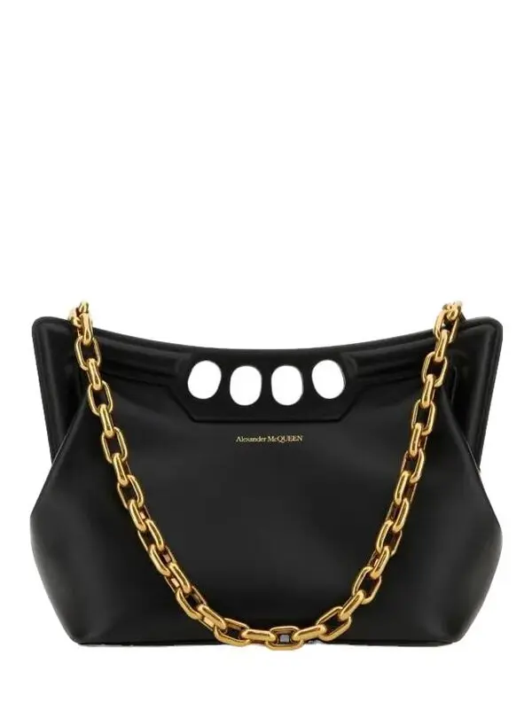 Alexander McQueen Gold Tone Chain Bag - Multicolor
