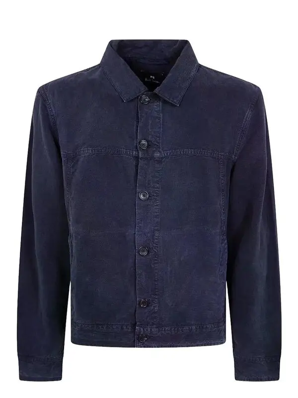 Paul Smith Collared Button-up Jacket - Grey