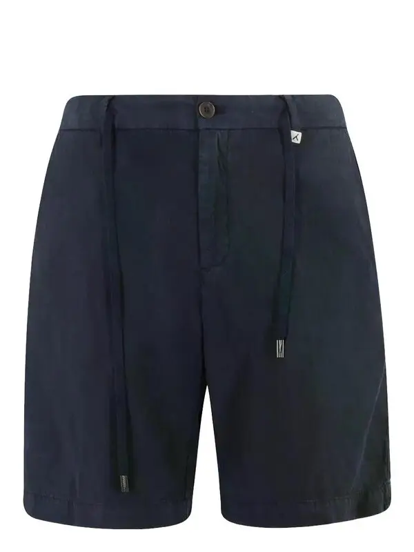 MYTHS Drawstring Elasticated-waist Shorts - Blue