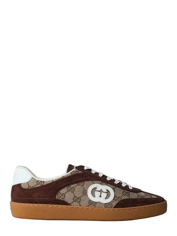 Gucci Interlocking G Low-top Sneakers - Brown