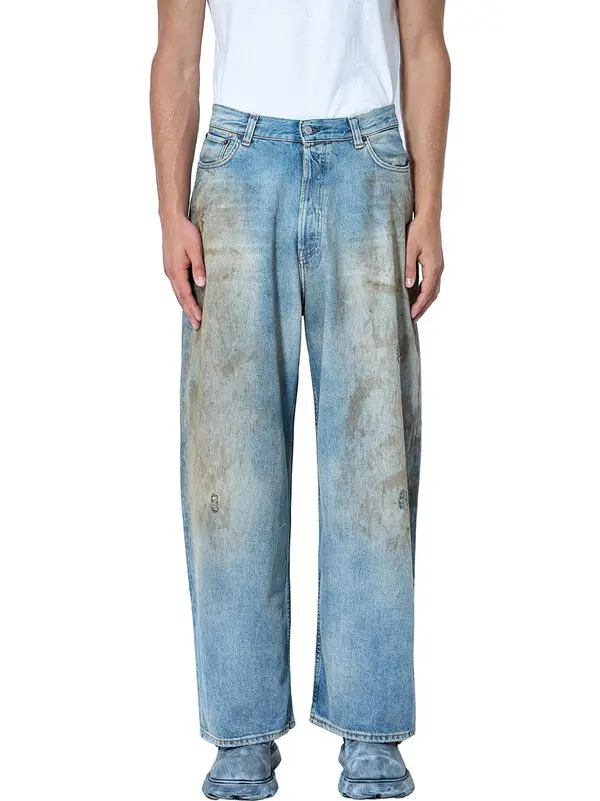 Acne Studios 2023 Baggy Distressed Jeans - Blue