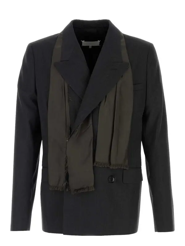 MAISON MARGIELA Wool Blazer - Black