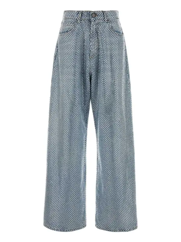 Giuseppe Di Morabito Embellished Denim Jeans - Blue