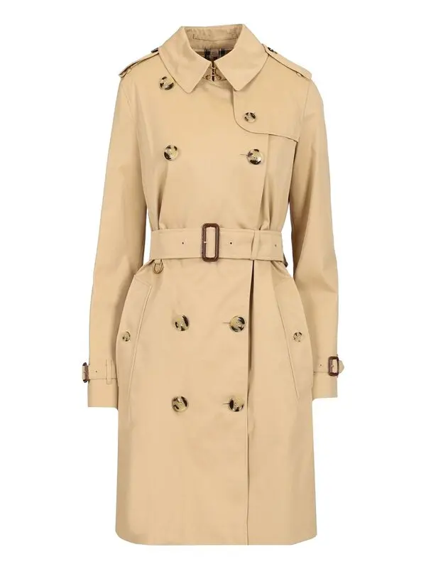 Burberry Kensington Classic Trench Coat - Cream