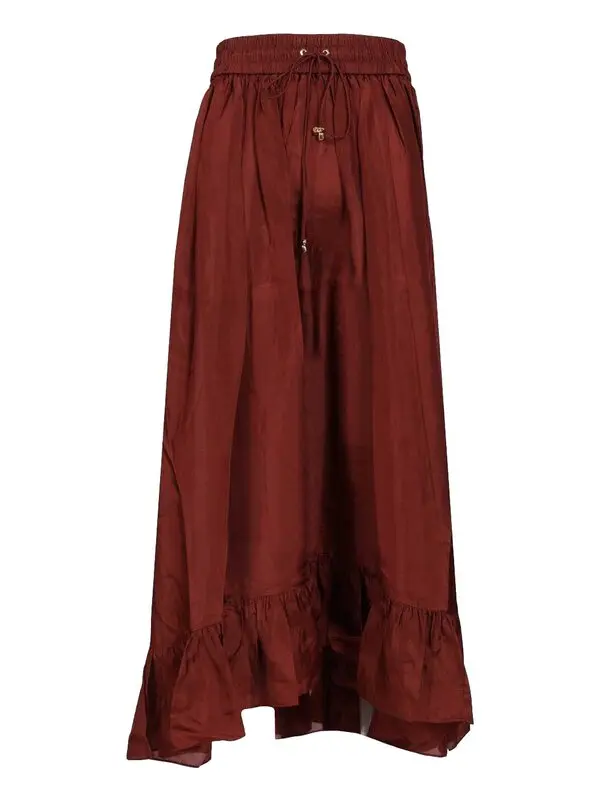 Zimmermann Aster Long Silk Skirt - Multicolor