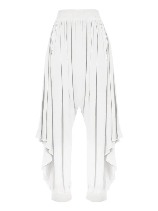 ZHENABIA Tri Salwar Harem Pants - White