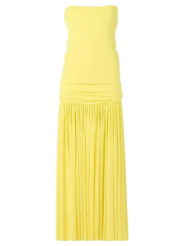 Jacquemus Gathered Viscose Blend Maxi Dress - Multicolor