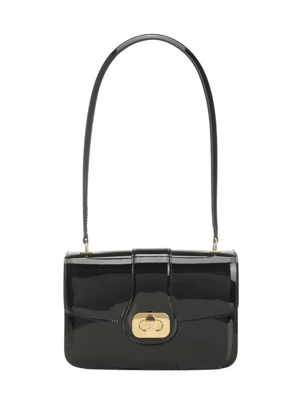 Celine Patent Calfskin Josephine Teen Bag - Black