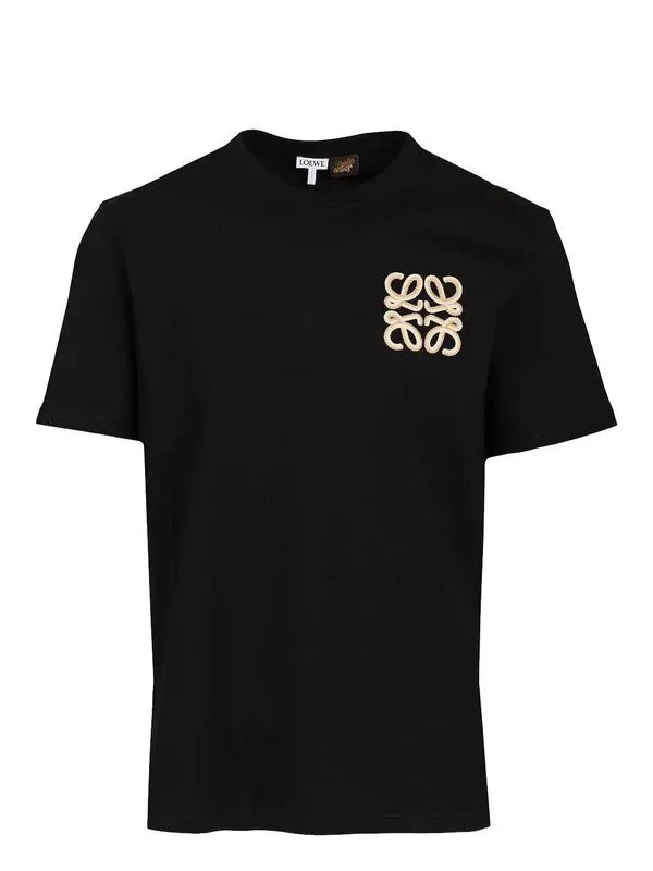 Loewe Relaxed Fit Cotton T-shirt - Black