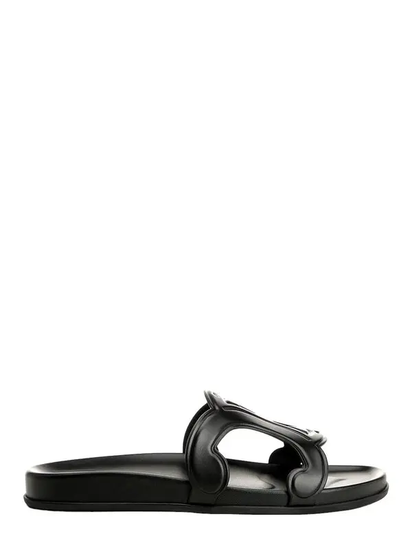 Celine Triomphe Slide - Black