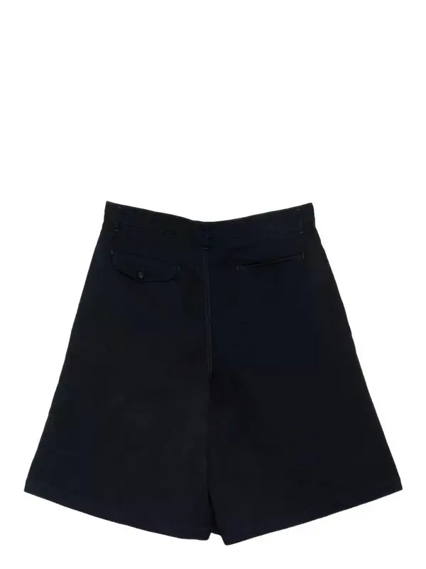 Comme Des Garçons Pleated Detail Shorts - Blue