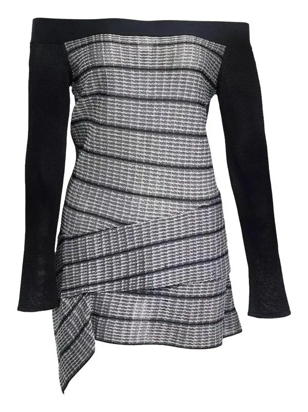 Roland Mouret Off-shoulder Knitted Blouse - Black