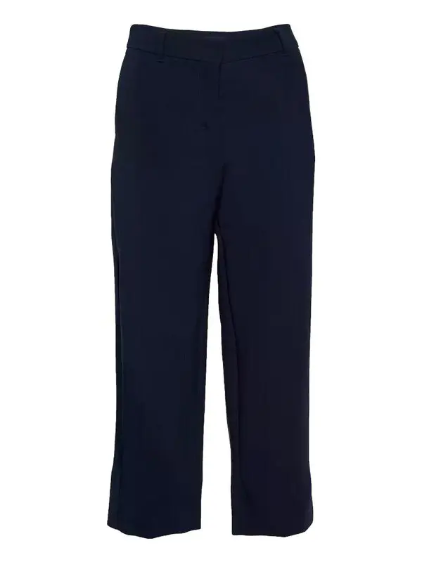Max Mara Twill Regular Fit Trousers - Blue