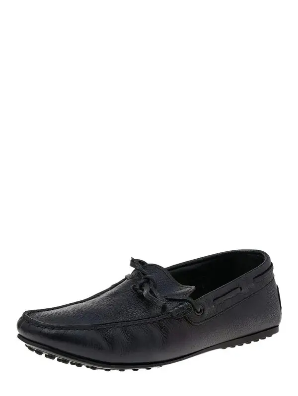 TOD'S Bow-tie Loafers In Calf Leather - Black