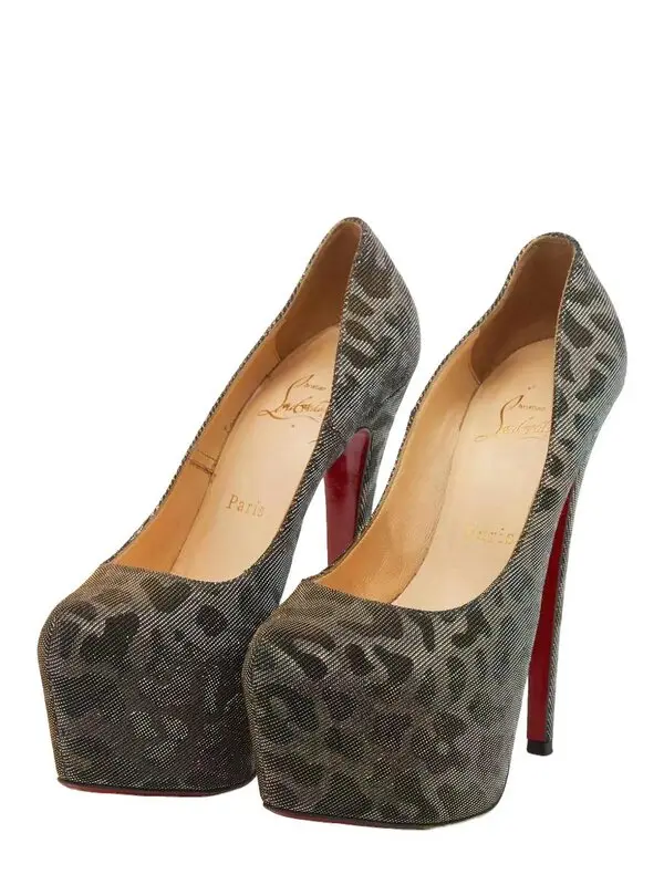 CHRISTIAN LOUBOUTIN 155mm Daffodile Platform Heeled Pumps - Grey