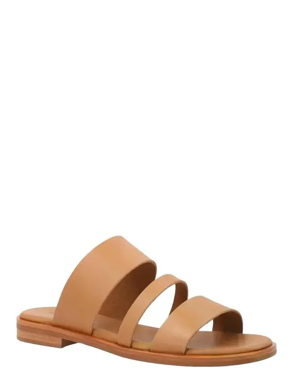 FRAU Triple-strap Leather Sandals - Brown