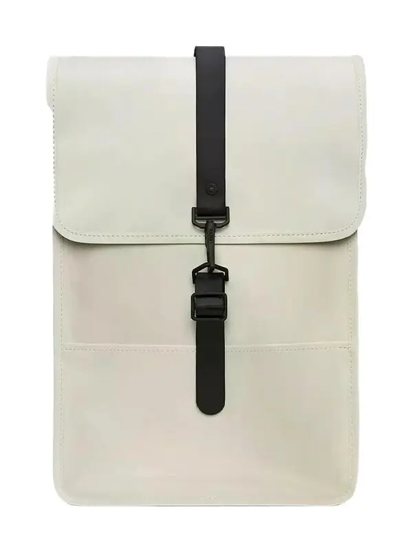Rains Buckle-fastening Flap Backpack - Neutrals