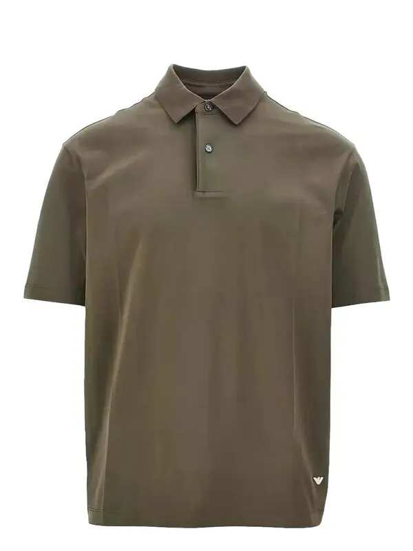 Emporio Armani Loose-fit Polo Shirt - Brown
