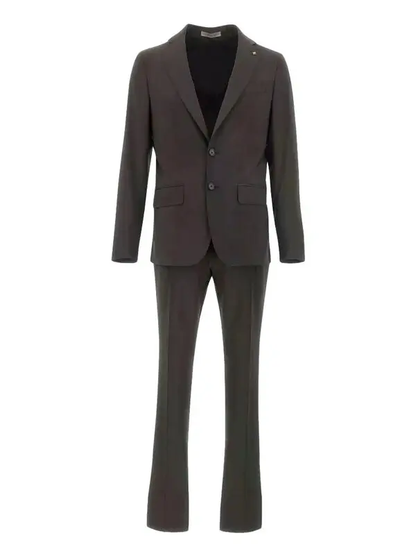 Corneliani Single-breasted Peak-lapel Suit - Brown