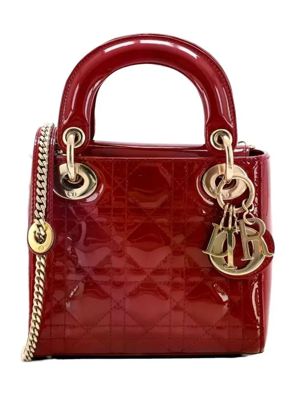 Dior Lady Mini Satchel - Red