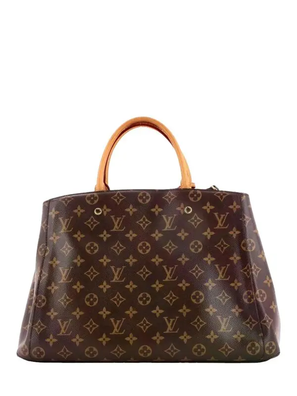 LOUIS VUITTON Montaigne Monogram Canvas Gm Tote Bag - Brown