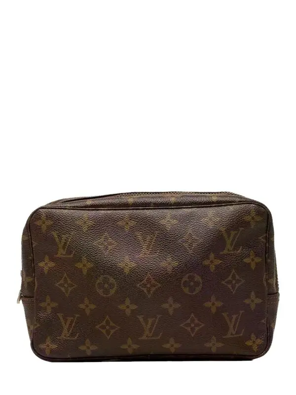 LOUIS VUITTON Monogram Trousse Toilette 23 Clutch Bag - Brown
