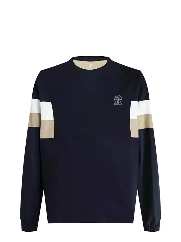 Brunello Cucinelli Long Sleeve Sweatshirt - Blue