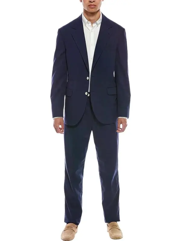 Brunello Cucinelli Single-breasted Suit - Blue